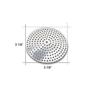 VARNAHOME Clip-Style Aluminium Bath Strainer Flat Guard, for Use As Hair Catcher, 10 Pack