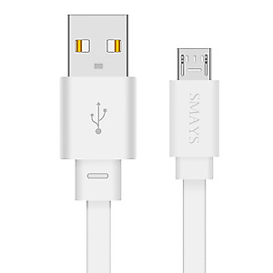 Smays 4-Pack 25 ft Extension Cable for WYZE Cam v4, WYZE Cam v3 and v3 Pro Camera, Long Flat Micro USB Cord, White