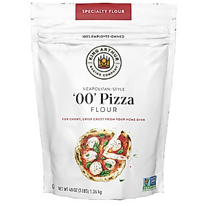 King Arthur 00 Pizza Flour, Non-GMO Project Verified, 100% American Grown Wheat, 3lb