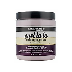 Aunt Jackie's Curl La La, Lightweight Curl Defining Custard, Enriched with Shea Butter & Olive Oil, Basic, 15 Ounce