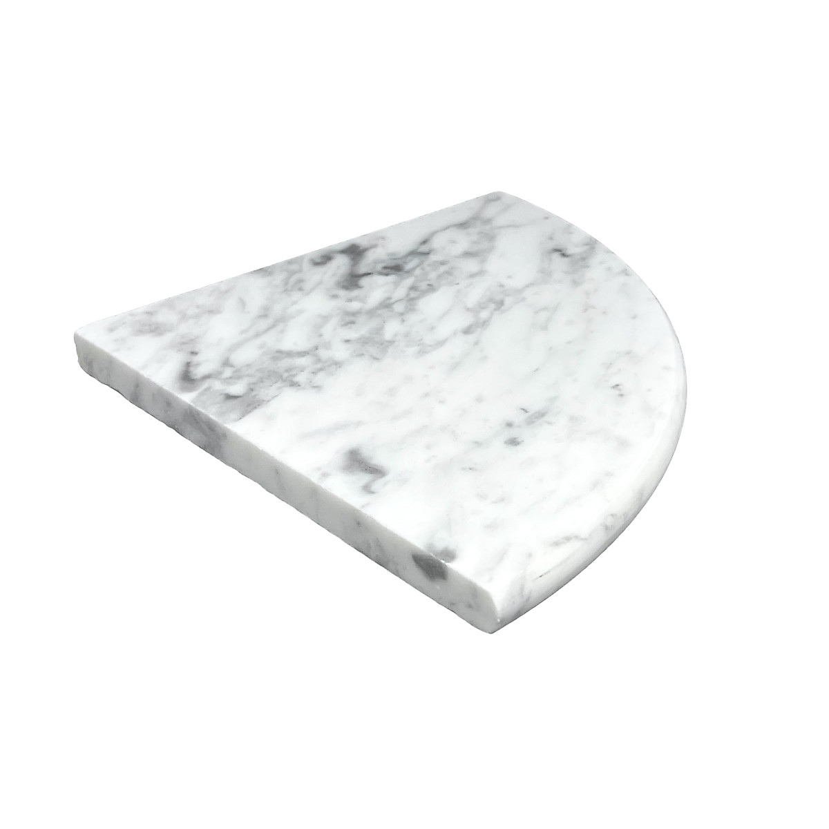 Threshold.Shop 9 Inch Italian White Carrara Marble Corner Shower Shelf Bathroom Caddy, Wall Mounted Shower Shelf, Classic Flatback Design (1)