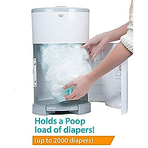 4 Pack Diaper Refill Liners - Compatible with Dekor CLASSIC Regular Size Pail- Disposable Diaper Pail Liners Hold Up To 2000 Diapers – Baby Scented Refills with Bamboo Charcoal Smell Eliminator Bags