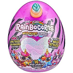 Rainbocorns Wild Elephant - 11" Collectible Plush Stuffed Animal - 10 Layers of Surprises, Unicorn Slime Mix, Nail Decals, Sparkle Sequin Heart, Ages 3+ by ZURU