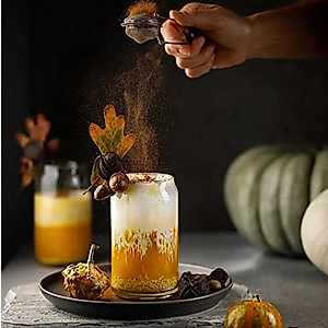 Drinking Glasses Set of 4 - Can Shaped Glass Sake Cups with Straws, 16oz Iced Coffee Glasses, Iced Tea Glasses, Tumbler Cup, Cocktail Glasses, Whiskey Soda Clear Water Cup, Beer Glasses.