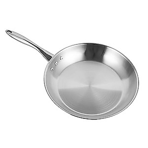 12" (30 cm) Stainless Steel Pan by Ozeri, 100% PTFE-Free Restaurant Edition