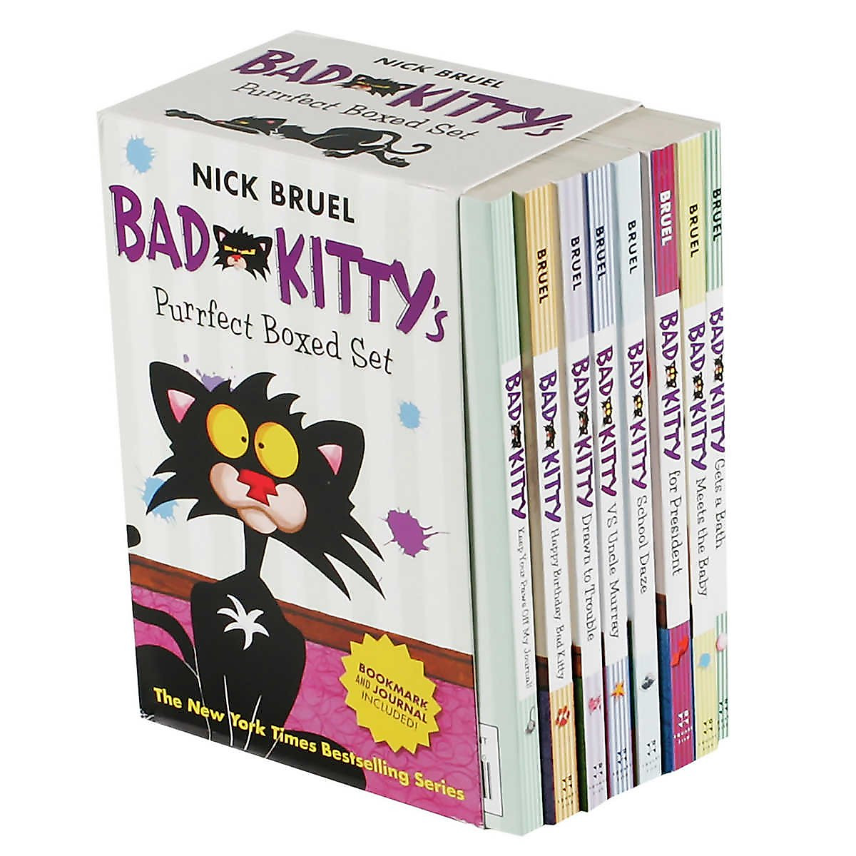 Bad Kitty's Complete Purrfect Boxed Set Seven Chapter Books Plus the Bad Kitty Keep Your Paws Off My Journal Journal by Nick Bruel by Nick Bruel (2015-08-02)