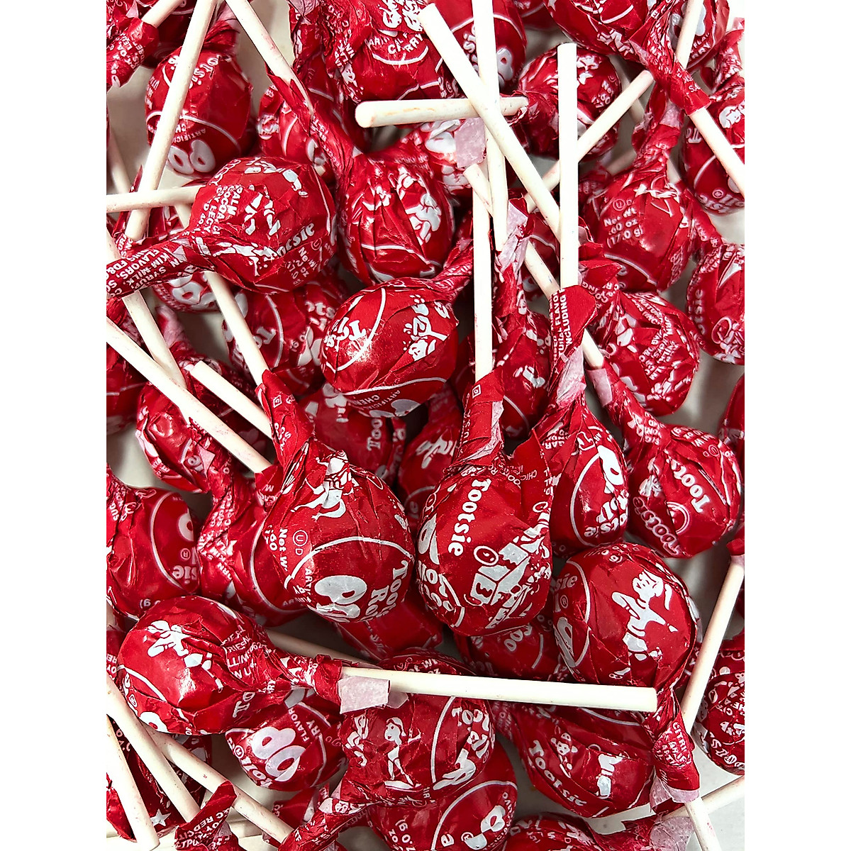 Cherry Red Tootsie Pops Bulk Candy 50+ Count Lollipops Suckers Variety Value Pack Aprox. 2.25 lbs (36 Oz)