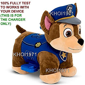 KHOI1971 Wall Charger AC Adapter Power Compatible with Huffy 19089 PAW Patrol Chase Plush Ride on 6V-Volt Battery