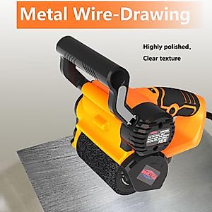 Dobetter Drum Sander for Woodworking, Surface Conditioning Tool, Burnishing Polishing Machine, Paint Stripper Remover, Variable Speed Tool with VAC Nozzle and Tool Bag- DBDS500