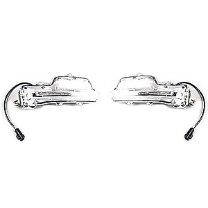 WOZIES 1Pair For Volvo S60 2014-2018 Front Fog Light Daytime Running Lights Corner Lamp 31434567 31434568