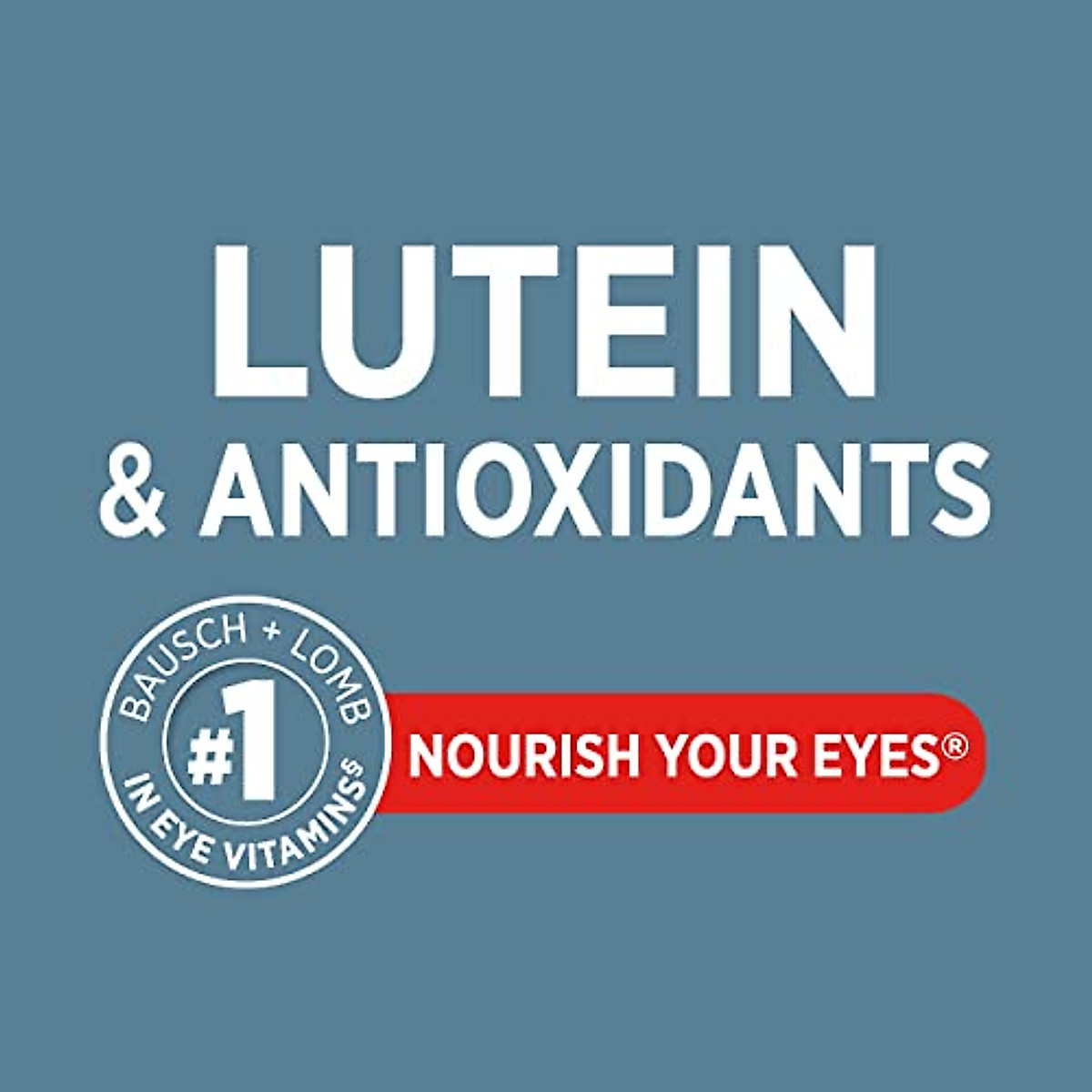 Bausch + Lomb Ocuvite Eye Vitamin and Mineral Supplement with Lutein, 60 Count Bottle