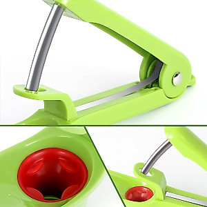 EWPJDK Cherry Pitter Tool Pit Remover Heavy-Duty Stainless Steel Olive Pitter Tool for Making Cherry Jam (Black)