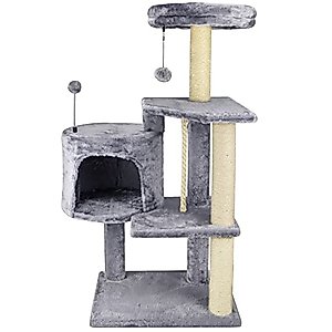TINWEIUS 01A Cat Tree Scratching Toy Activity Centre Cat Tower Furniture Scratching Post