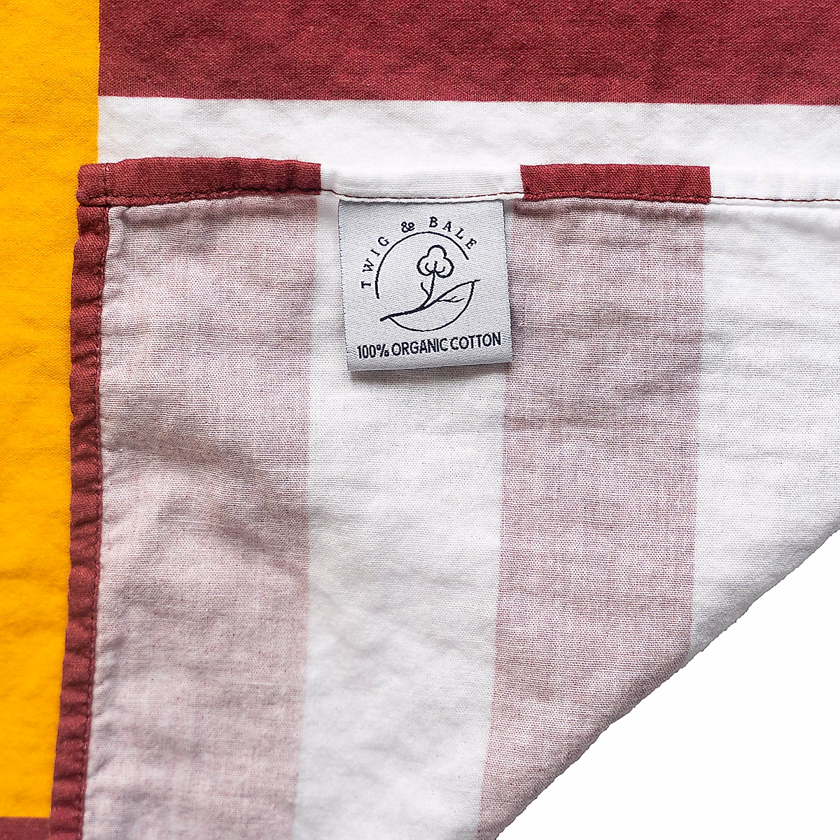 TWIG & BALE Tempe Arizona State Baby Blanket Organic Cotton Muslin Swaddle Blanket - 47" x 43" - Fans of Arizona State Baby Gift for Boys Girls Sun Devils Receiving Blankets