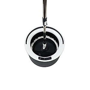 Medallion Grand Cleaning Spin mop and Bucket Set Spin with Microfiber Gray