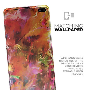 DesignSkinz Blurred Abstract Flow V2 Protective Vinyl Decal Wrap Skin Cover Compatible with The Samsung Galaxy S20 (Screen Trim & Back Glass Skin)