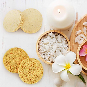 52-Count Facial Sponges Compressed Facial Cleaning Sponges, Face Cleansing Sponge SPA Massage Sponges Cleaning Exfoliating Sponge for Face