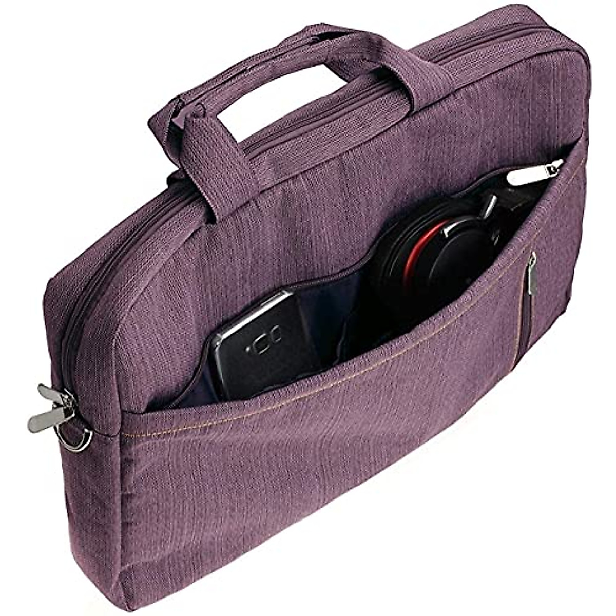 Navitech Purple Sleek Water Resistant Laptop Bag - Compatible with Dell G15 15.6" Gaming Laptop