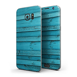 Design Skinz Design Skinz Signature Blue Wood Planks Full-Body Wrap Decal Skin-Kit for The Galaxy S7 Edge