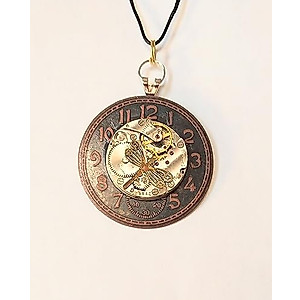 Rounded Timepiece gears Steampunk necklace jewelry