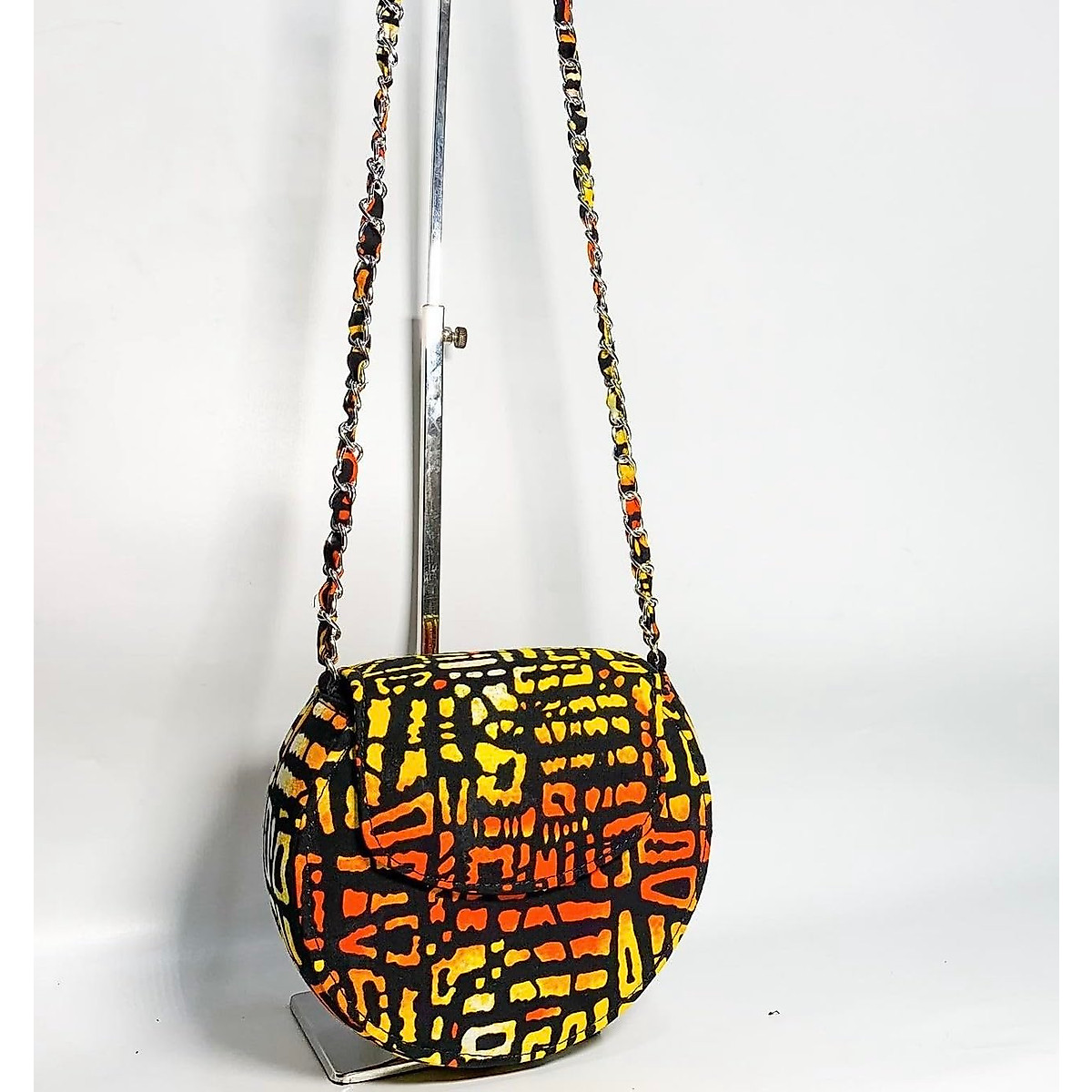 African Ankara Wax Print Fat Quarters Fabric for Small Projects, Craft and Patch Work DIY (20.5 x 16 Inches)