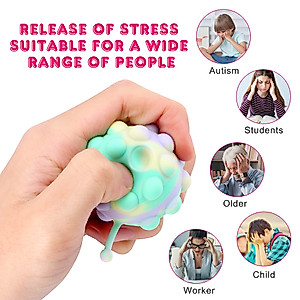 KissFree 18 PACK Animal Pop Balls Party Favors for Kids,3D Pop Balls Its Fidget Toys,Birthday Gifts for Kids,Goodie Bag Stuffers,Pinata Stuffers,Carnival Prizes,Treasure Box Toys,Classroom Prizes