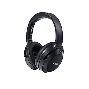 ZVOX Noise Cancelling Headphones - Over Ear Bluetooth Headphones with AccuVoice Technology, Wireless Bluetooth Headphones with Microphone, AV52 Wireless Over the Ear Headphones & Carrying Case - Black