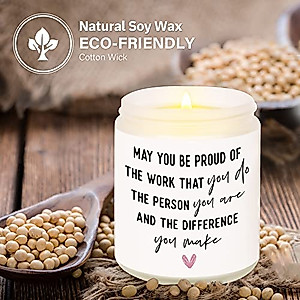 Afterprints Scented Candles Gifts for Women - Retirement/Farewell/Graduation/Thank You/Leaving Gifts for Coworker Teacher Boss Best Friend