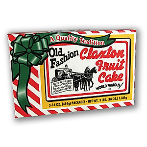 Old Fashion Claxton Fruit Cake - 3-1 Lb. Size - Regular Recipe