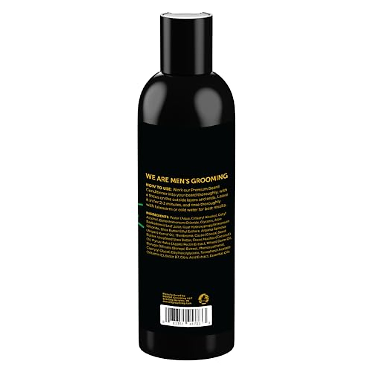 Detroit Grooming Co. Beard Conditioner for Men with Argan Oi l& Cocoa Seed Butter - Softener, Detangler, Hydrating Conditioner & Face Moisturizer-Toasted Vanilla and Amber - 313-8oz