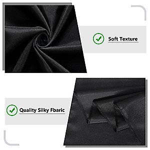 Black Backdrop Curtain for Party Black Background Curtains Rod Pocket Backdrop Drapes Panels Fabric Curtain Backdrop Black Birthday Party Decor for Boys Teens Men,5ft x 10ft, 2 Panels