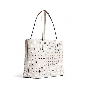 COACH Womens Mollie Tote 25 (Chalk Light Saddle)