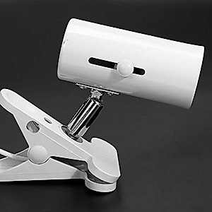 ZHONGJIUYUAN Reptile lamp Holder pet lamp Ceramic Lamp Holder Aquarium Lighting Sun Light UVB Lamp Clip for Fish Tank Turtle Lizard Habitat (White)