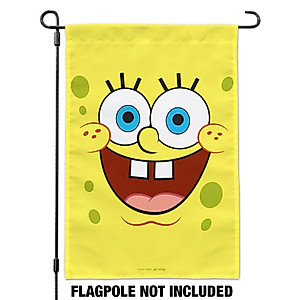 SpongeBob Goofy Smile Face Garden Yard Flag