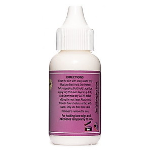 The Hair Diagram - Bold Hold Active Reloaded - Strong Hold Glue for Wigs and Hair Systems - Invisible Bonding - Formulated for Oily Skin - Non Toxic - Humidity Resistant & Water- Resistant -1.3oz