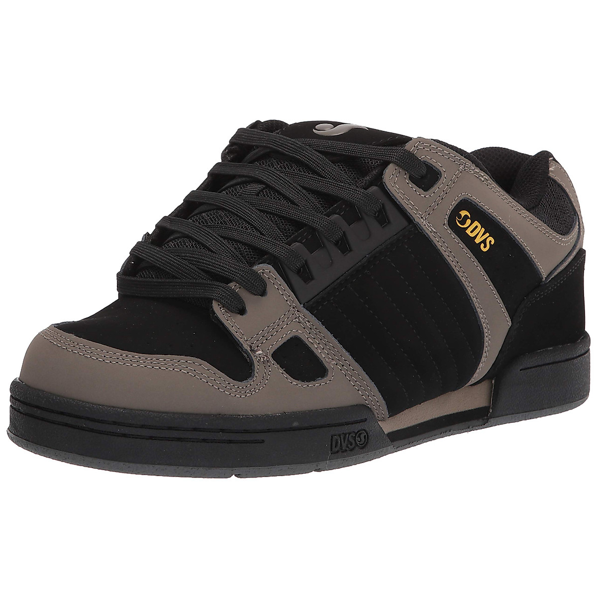 DVS mens Devious Mountain Biking Shoe, Black Brindle Yellow, 8.5 US