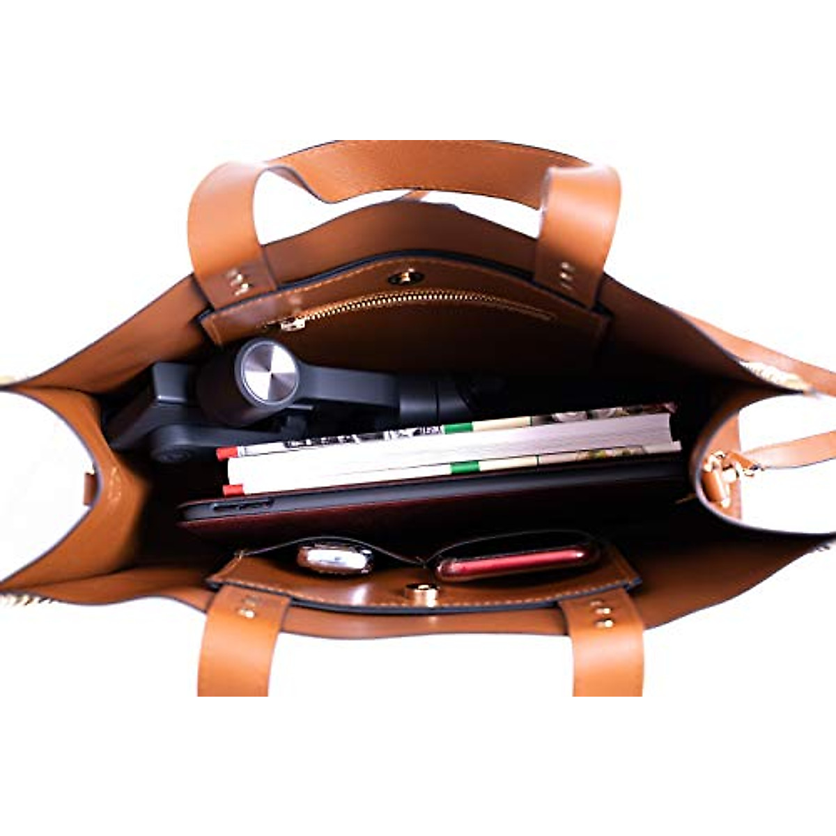 DASTI Carryall bandolera Cartera Mujer Moda Grandes Bolso Mustard Oversized Tot Hobo Tan Totes Minimalist Studded Rivets Handbag with Golden Stud