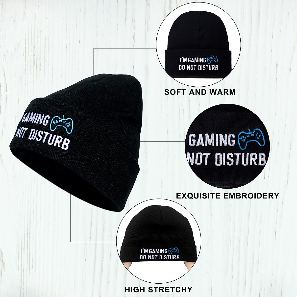 Gamer Gifts, Socks Beanie Winter Hat, Valentine's Day Gifts for Men Teen Teenagers Boys Him