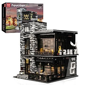 Mould King 16042 Building Kits Toy for Kids, 3992 Pieces MOC Bricks Creative Toys Street View Restaurant Building Model Set,Construction Toys for Adults