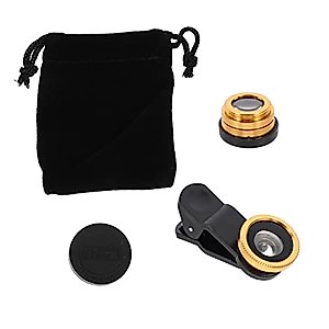 UKCOCO 2 Sets Mobile Phone Fisheye Lens Fish Eye Phone Universal Phone Camera Lens Clip on Fisheye Lens Fish Eye Lens for Camera Smart Phones Camera Accessories Camera Lens Kit Macro Lens