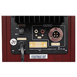 Rockville TM80C Cherry Powered Home Theater Tower Speakers 8" Sub/Bluetooth/USB