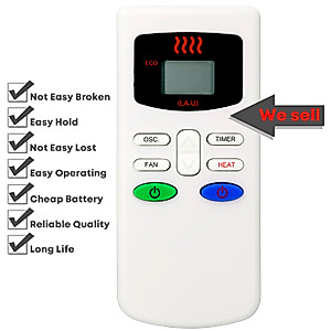 Replacement for Lasko Space Heater Remote Control 2033624A 2033624 FH515 FH610 FH620 FH500 Tower Fan