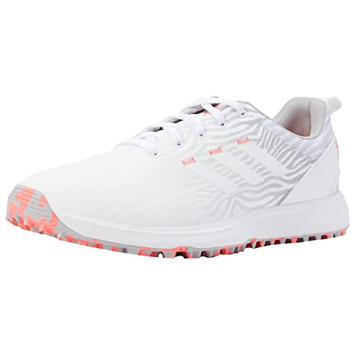 adidas Women's S2G Spikeless Golf Shoes, Footwear White/Footwear White/Grey Two, 5