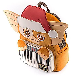 Loungefly Gremlins Gizmo Holiday Cosplay Adult Womens Double Strap Shoulder Bag Purse with Removable Hat