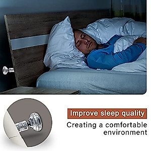 Neatbuddy Headboard Stoppers for Wall, 2023 Newest Transparent Bed Stoppers, Adjustable Threaded Bed Frame Anti-Shake Tool for Bed, 2PCS Headboard Stabilizer, 2.16"-4.92"