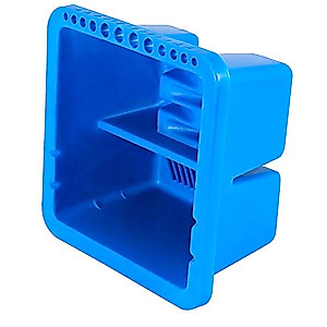 ZOENHOU 4 PCS 12 Hole Square Multifunction Paint Brush Basin Cleaner, Plastic Twin Compartment Artist Brush Washer with Brush Holder and Lid for Cleaning Acrylic Watercolor Oil Painting