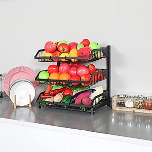 Yuyetuyo 3-Tier Can Rack Organizer for 54 Cans,Stacking Can Dispensers for Kitchen Cabinet Pantry Countertop,Stackable and Height Adjustable Can Rack Organizer with Adjustable Dividers