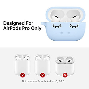 SODI AirPods Pro Case - Cute AirPods Pro Case Cover for Women, Cute Airpod Pro Case Cover, Funny Kawaii Airpod Pro Case Cute Accessories, Blue