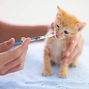 30 Packs 1ml Syringe Sterile, Oral Dispenser Syringe, Individually Sealed. (with needle)