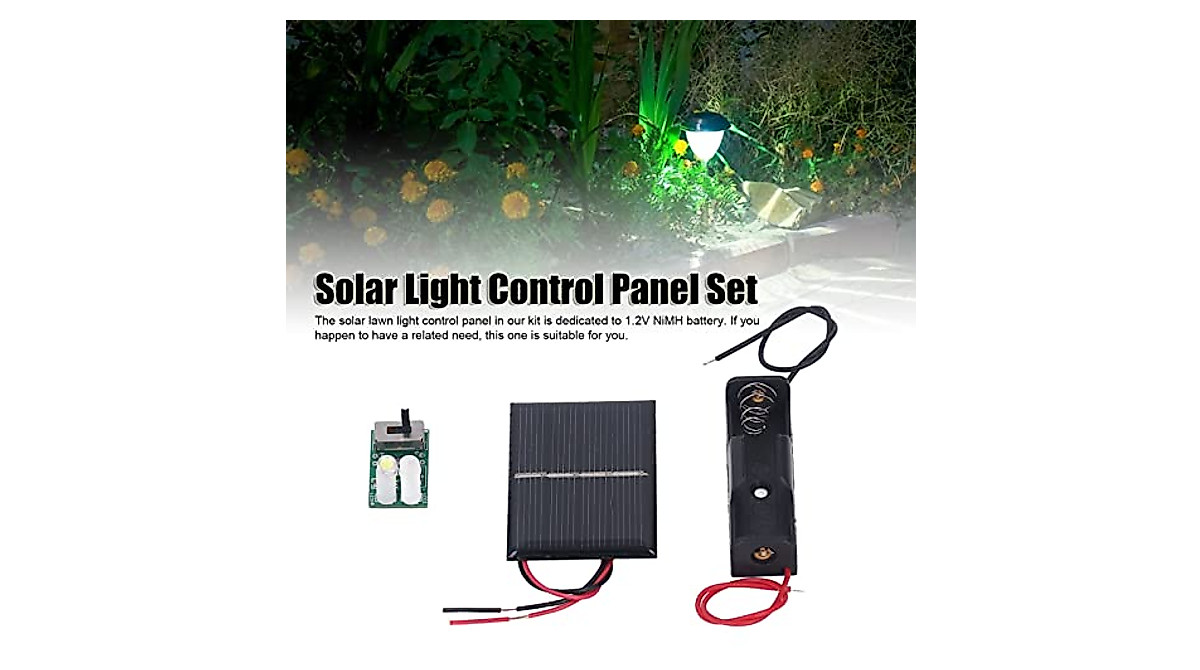 Solar Light Control Panel Kit for 1.2V NiMH Batteries | Easy DIY Setup